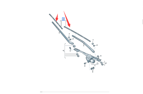 Genuine AUDI Q7 Aero Wiper Blades Set 4M1998002 for sale online | eBay