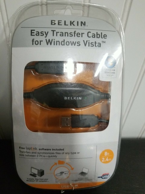 Belkin F5U258 Easy Data Transfer Cable for Windows Vista 8ft for sale ...