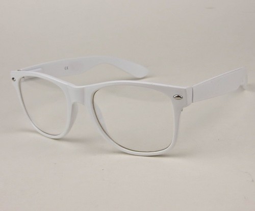 Classic Square Rectangular Clear Lens Big Geek Fashion Frames ...