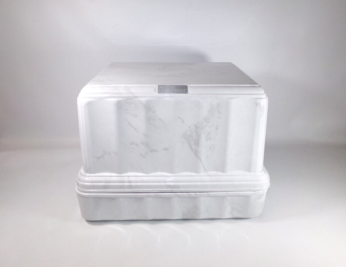 NEW Wilbert P400WS Universal White and Silver Marbelon Cremation Urn ...