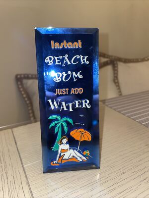 Instant Beach bum just add water mirror dacra glass | eBay