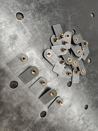 (QTY 10)WELD TABS 1/4"-20 THREAD RIVNUTS, CHASSIS TAB, BODY TAB 13GA | eBay