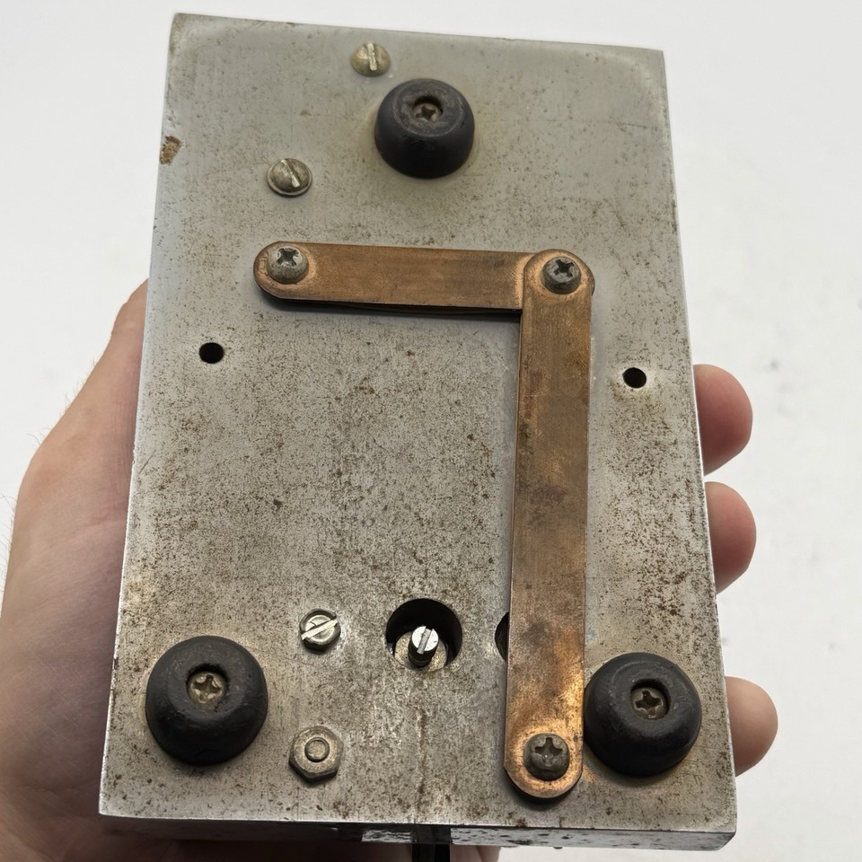 Vintage Telegraph Key Telegraph Apparatus Co Chicago USA Morse Code Key ...