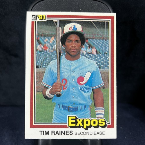 TIM RAINES 1981 Donruss First Edition Collector Series HOF RC Rookie ...