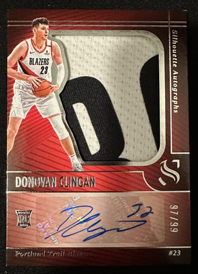 DONOVAN CLINGAN /99 RPA ROOKIE PATCH AUTO 2 LETTERS JERSEY PATCH 2024 ...