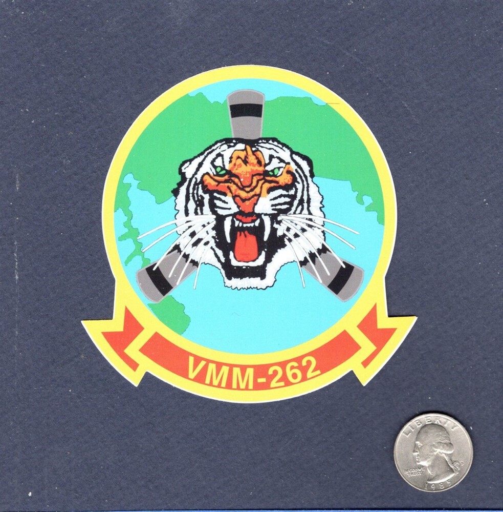 Sticker VMM-262 FLYING TIGERS USMC MV-22 OSPREY Squadron Patch Image | eBay