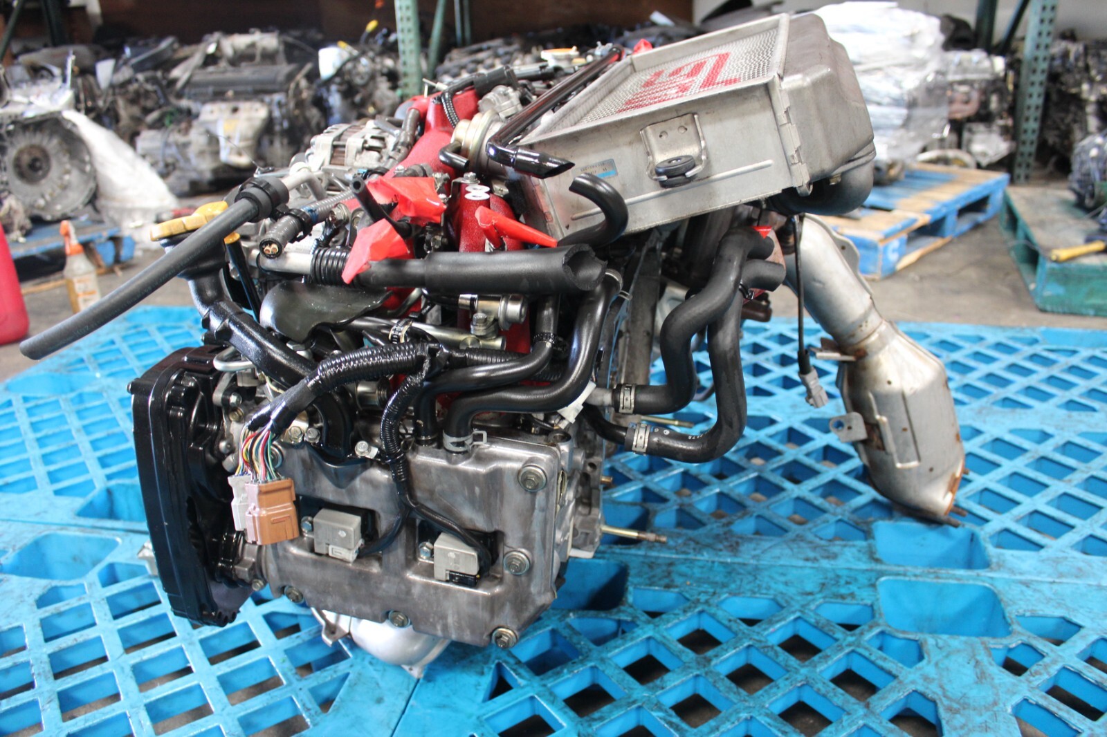 2004 2005 SUBARU WRX STI V8 ENGINE 2.0L TURBO MOTOR HARNESS ECU JDM ...