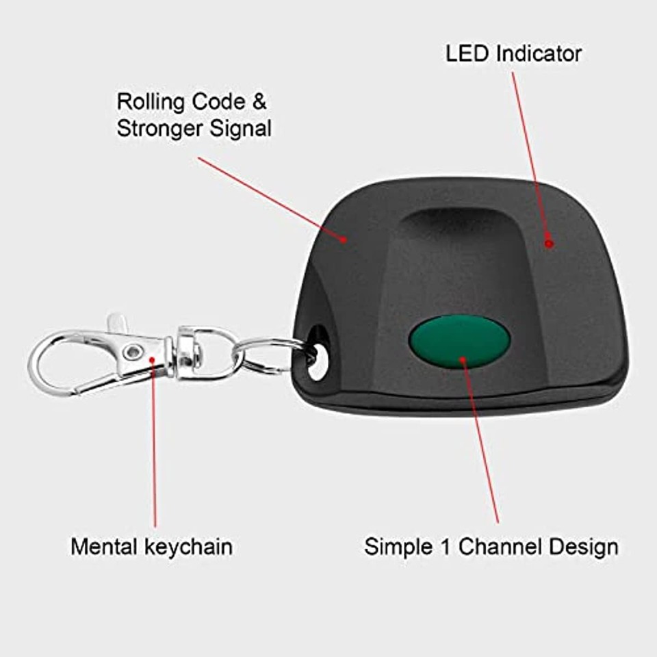 2-4Pack 10 Dip For Stanley 310MHz Garage Door Opener Remote Control ...