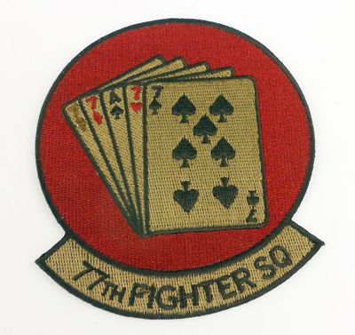 US AIR FORCE 77TH FIGHTER SQUADRON PATCH MILITARY INSIGNIA | eBay