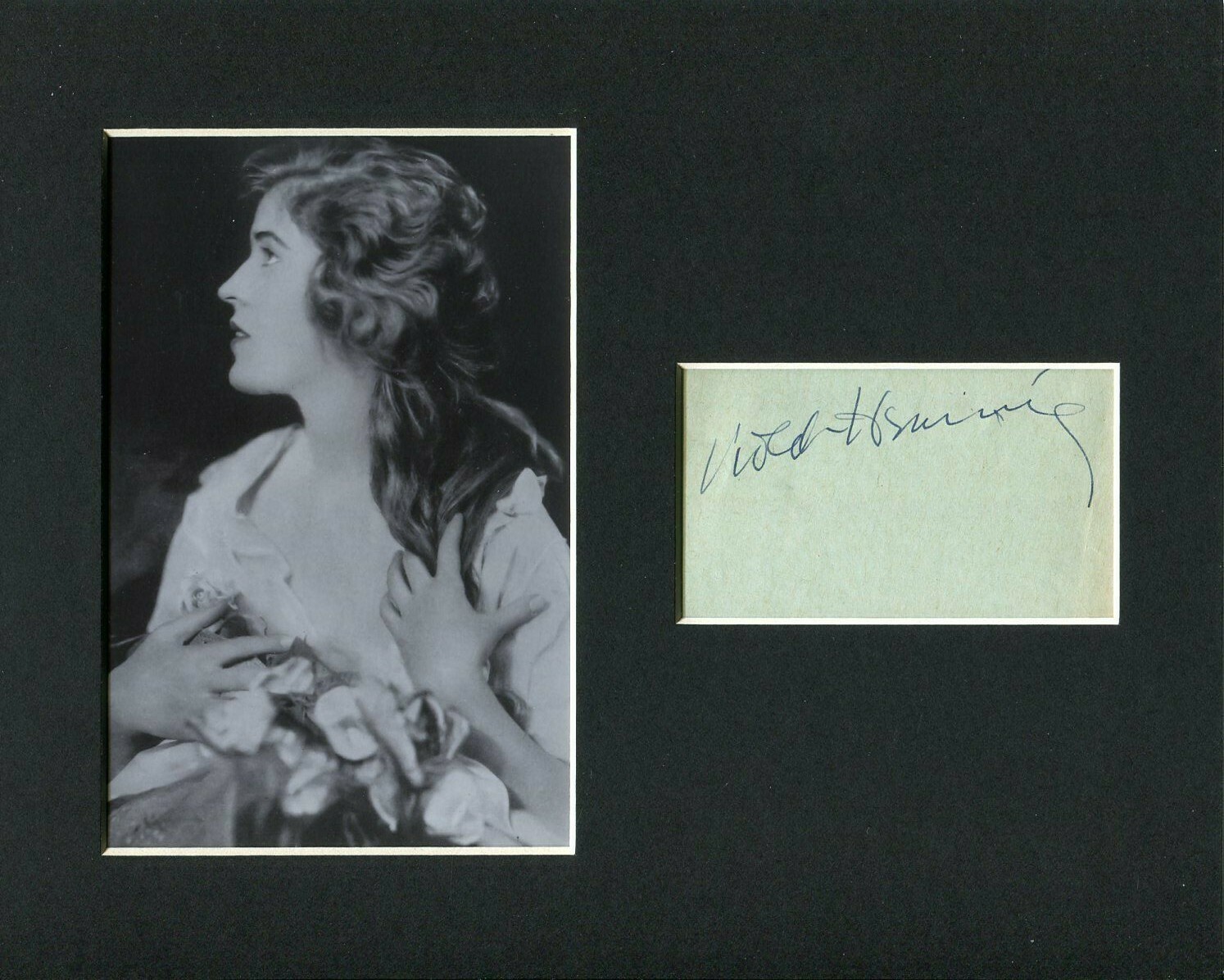 Violet Heming Early Stage Silent Film Actress Signed Autograph Photo ...