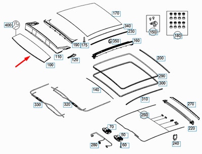 MERCEDES-BENZ CLA Coupe C117 Sunroof Trim A1177800022 NEW GENUINE | eBay