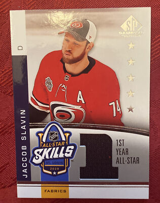 2020-21 SP Game Used All Star Skills Jersey Jacob Slavin 1st Year AS1 ...