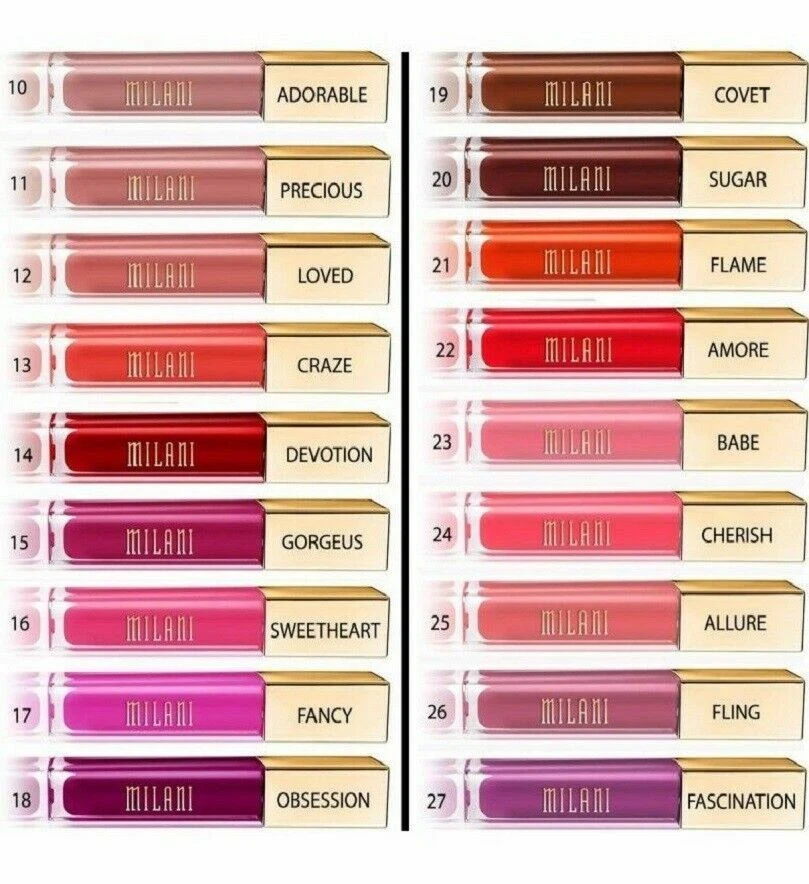 Milani Lipstick Shades