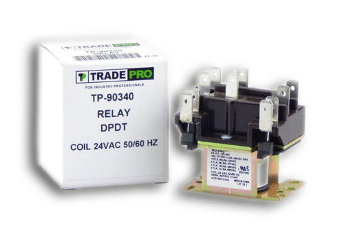 90340 Relay Trade Pro TP-90340 24VAC Coil 50/60 HZ A/C Air-Conditioning ...