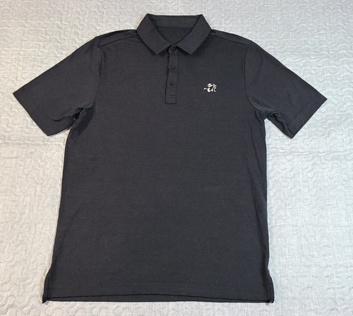 Travis Mathew Panda Short Sleeve Golf Polo Black Solid Men's Size Small ...