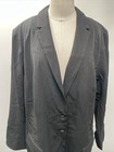 Lane Bryant Women's Ventless Two Button Tailored Stretch Black Blazer ...
