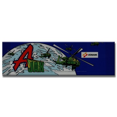 Ajax Premium Arcade Marquee For Restoration Cab Backlit Sign | eBay