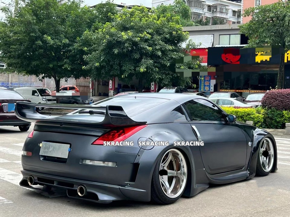 For 2003-2008 Nissan 350Z Z33 Real Carbon Fiber Rear Trunk Lid Spoiler ...