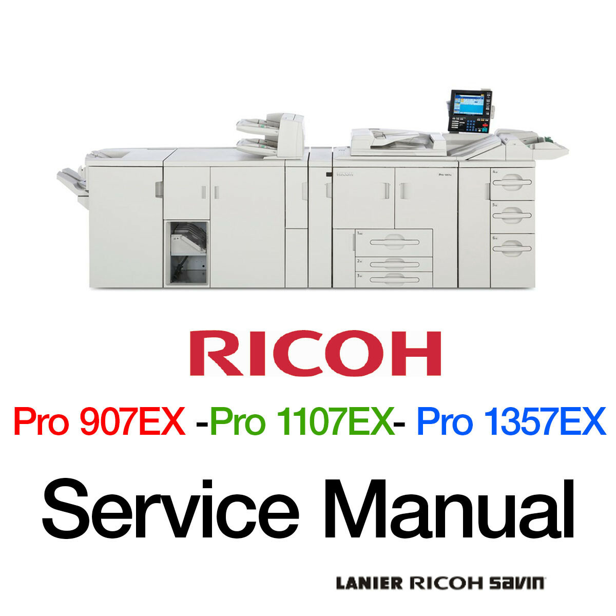 RICOH Pro 907EX Pro 1107EX Pro 1357EX Service Manual & Parts List | eBay
