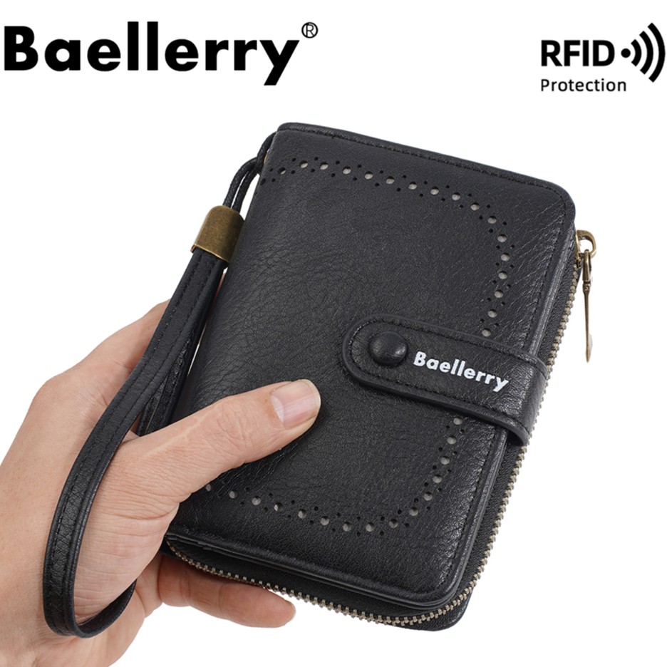 Large Capacity Credit Card Wallet Leather Secure RFID Wallet for Women ...
