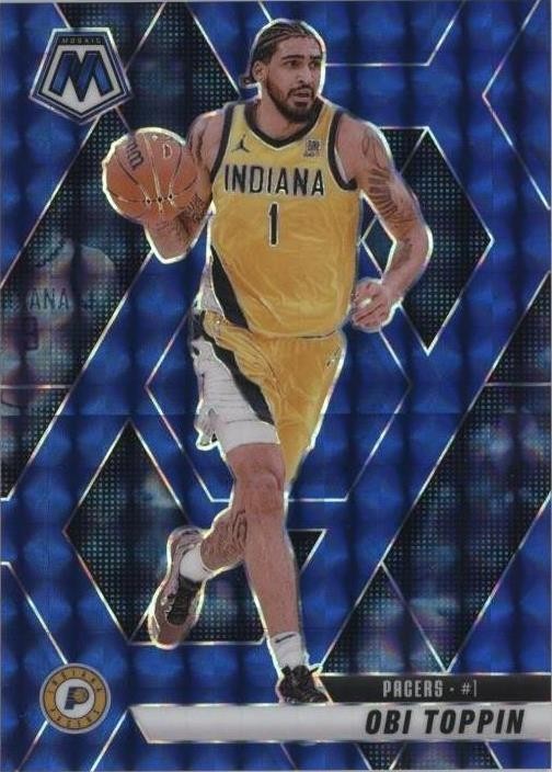 2024-25 Panini Mosaic - Obi Toppin #4 Blue Mosaic Prizm /199 for sale ...