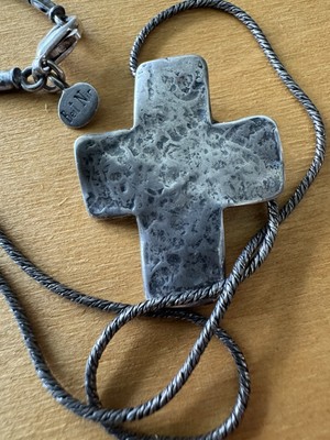 Rare BEIT NIR Sterling Silver Cross And Chain Necklace Hand Crafted 925 ...