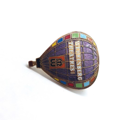 Wehrenberg Theatres Hot Air Balloon Pin German Festival Enamel Lapel ...