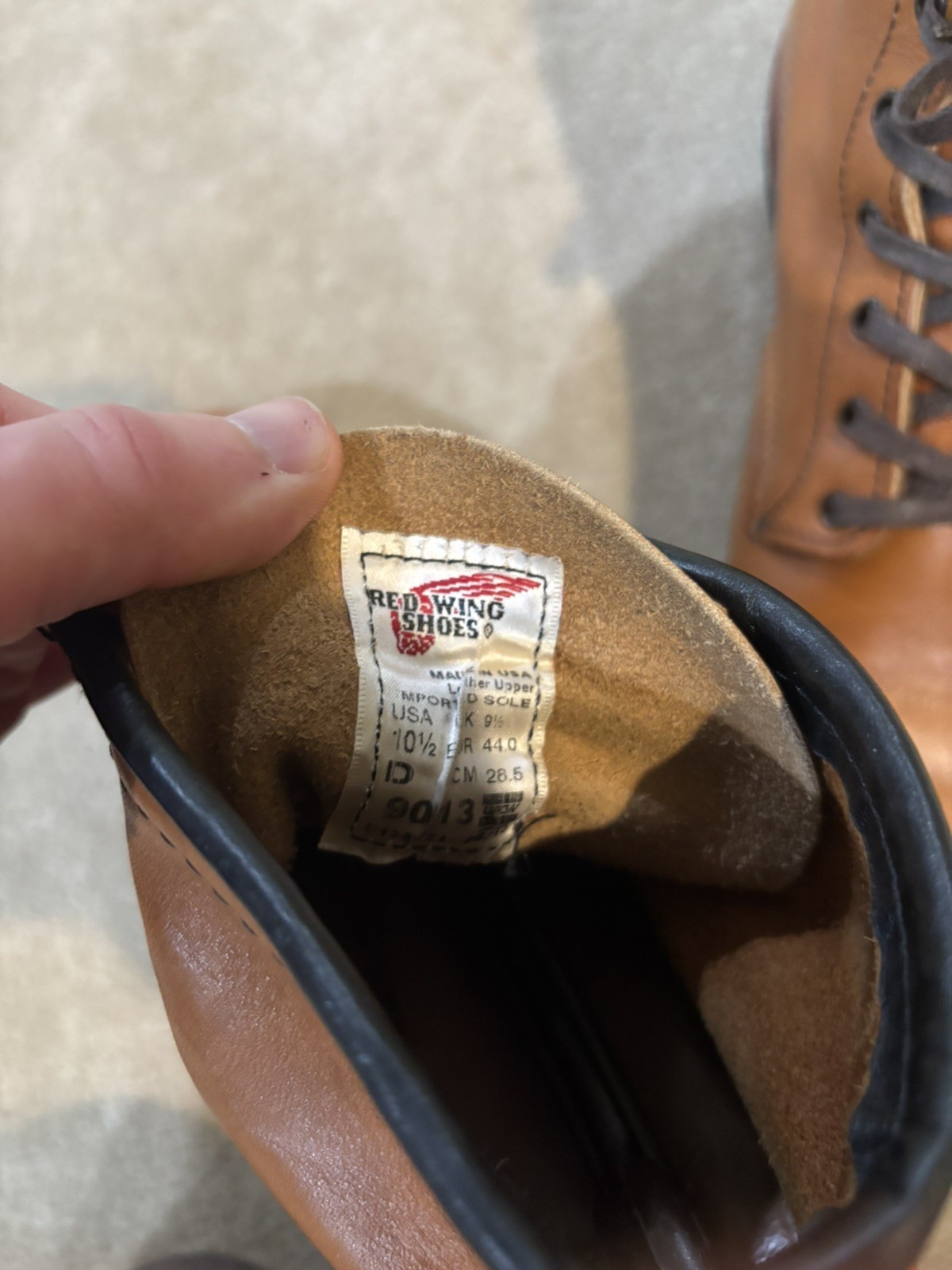 Red Wing Shoes 9013 Beckman 6” Round Toe Chestnut Leather Boots Men’s ...