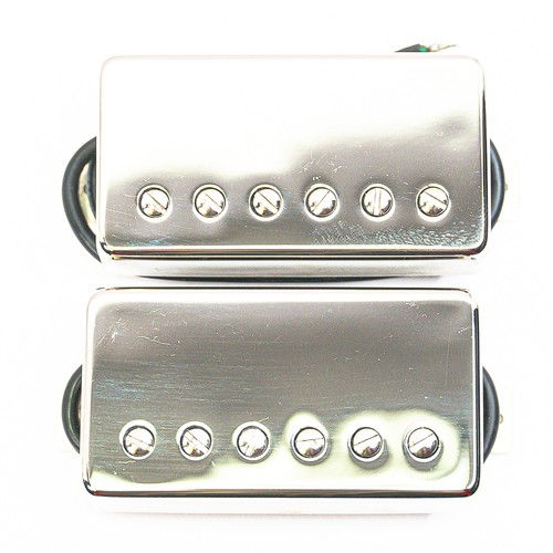 Premium PAF Humbucker Pickup Set – Neck & Bridge (Chrome, 4-Conductor ...