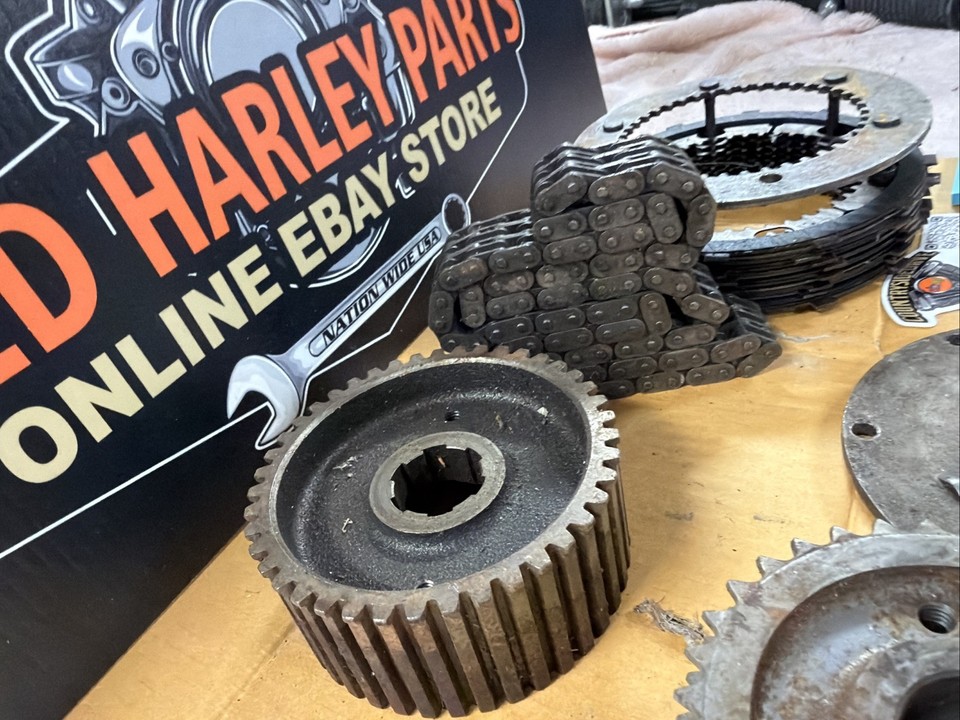 Harley Sportster Ironhead Early Primary Parts Lot 900 Clutch Innards No ...