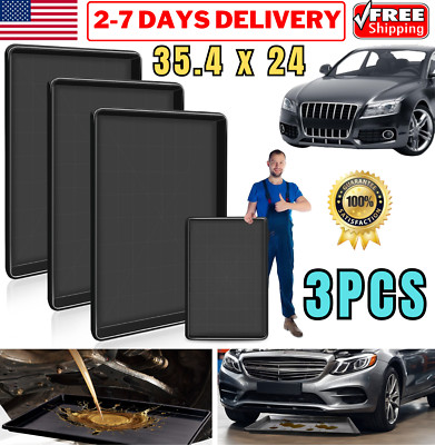 Auto Oil Drip Pan Under Car Oil Catch Drain Tray Garage Plastic Oil ...