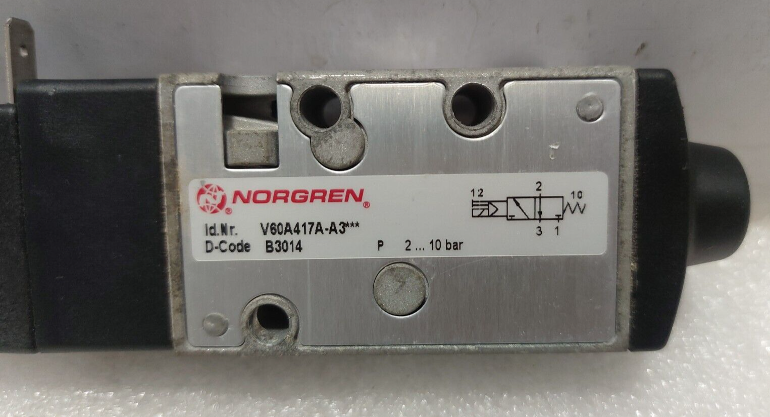 Norgren V60A417A-A3 Solenoid Inline Valve Code 13J 24VDC 0.08A | eBay UK