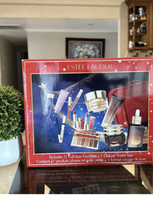 ESTEE LAUDER Holiday Gift Set 11 Full Size + 1 Travel Case - Cool. | eBay