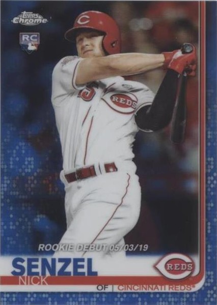 2019 Topps Chrome Update Series - Rookie Debut Blue Refractor #56 Nick Senzel /150 (RC) for sale ...