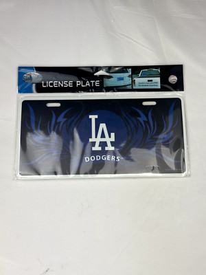 Los Angeles Dodgers Plastic License Plate MLB Vanity Car Graphics ...