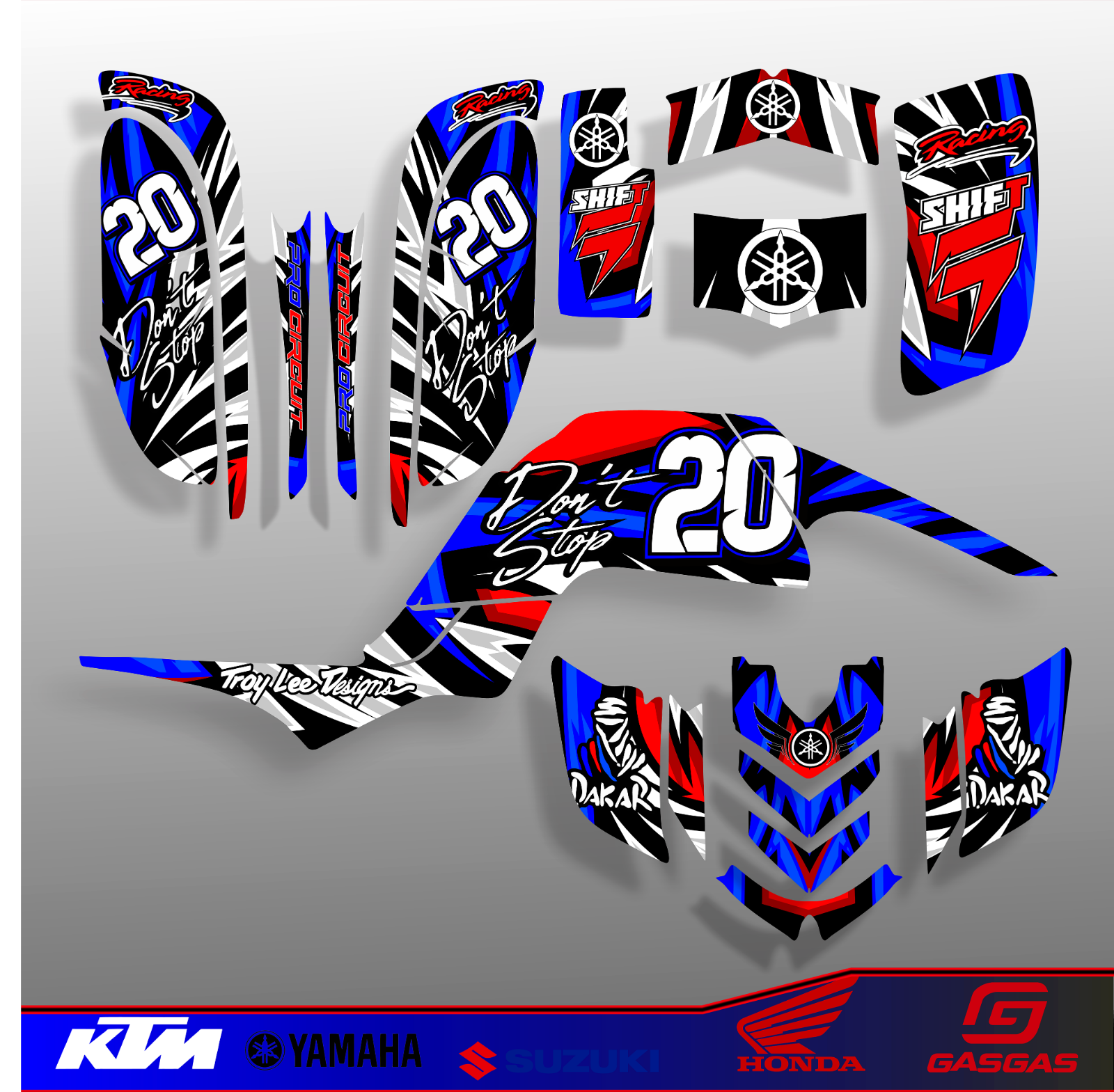 YAMAHA RAPTOR 660 660R FULL GRAPHICS DECALS STICKERS KIT ATV | eBay