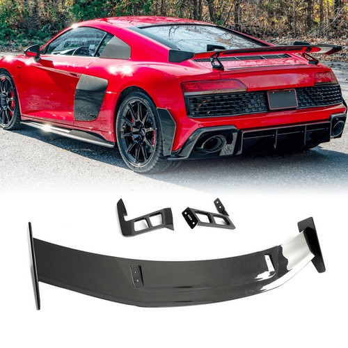 For Audi R8 2019-2024 Prepreg Dry Carbon Rear Trunk Spoiler Highkick ...
