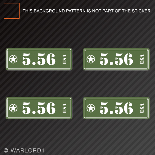 5.56 Ammo Can Sticker Set Classic Edition Die Cut Decal bullet 556 | eBay