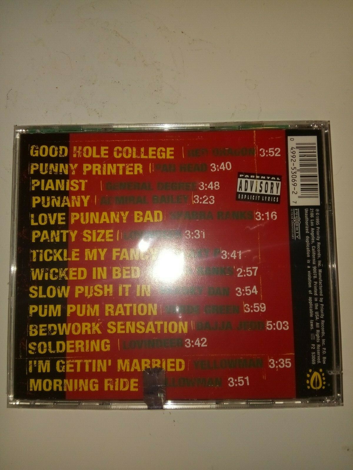 Slackness in Dancehall, Vol. 1: Love Punany Bad by Various Artists (CD ...