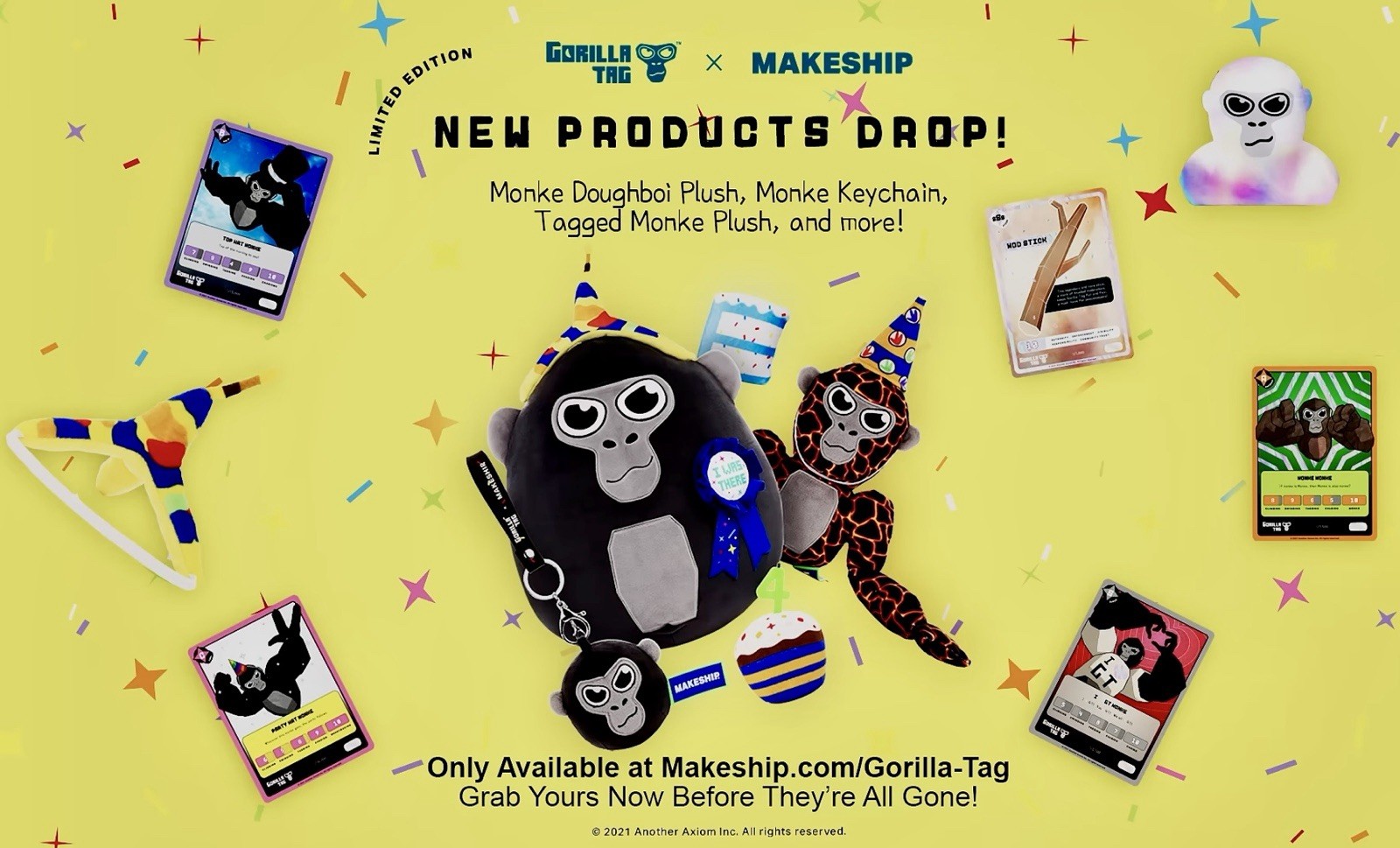 Makeship Gorilla Tag MOD STICK Trading Card 1/1,000 Legendary GTAG Rare ...