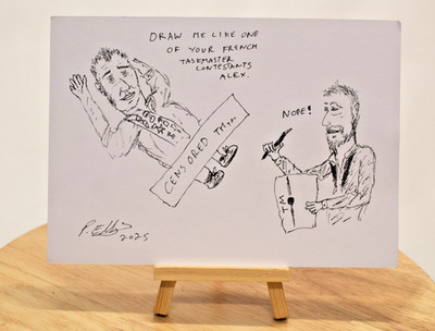 Original A5 Artwork by Phil Ellis (Taskmaster, Comedian) | eBay UK