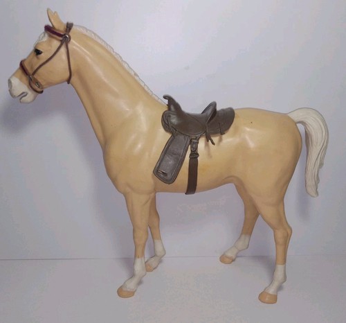 Rare Vintage 1965 MARX Johnny West Thunderbolt Palomino Horse With ...