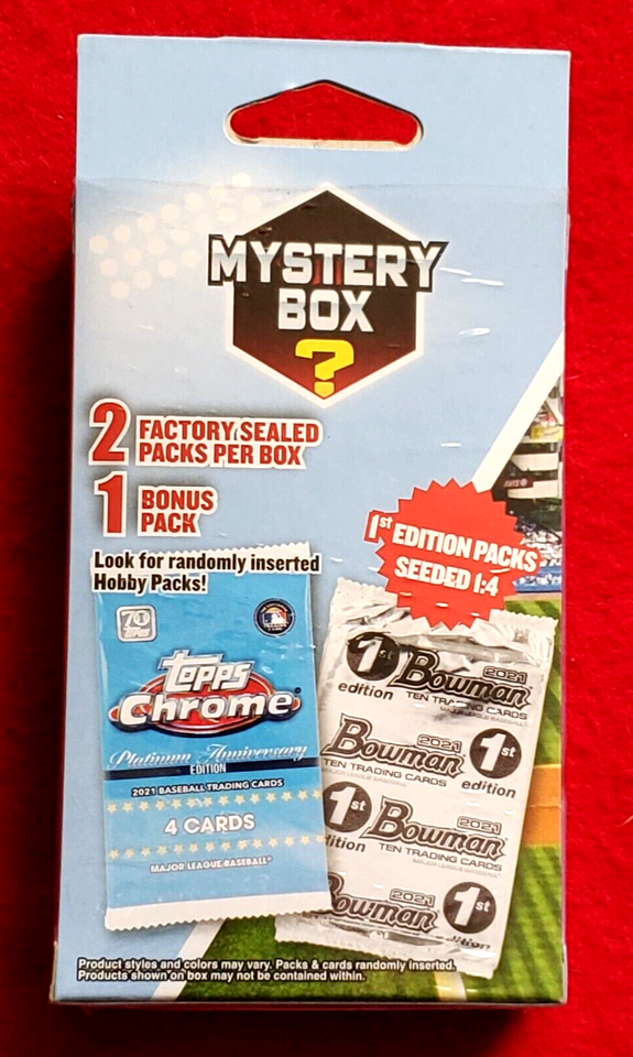 Topps Mystery Box 2 sealed packs + bonus pack, 1st Edition packs seeded ...