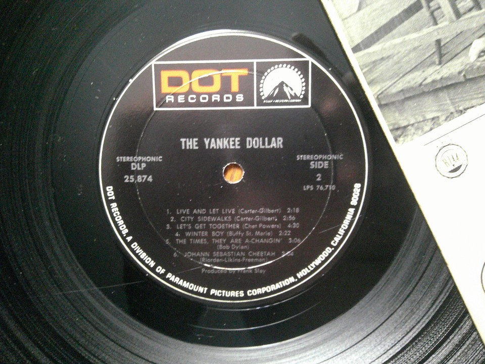 DOT LP RECORD/THE YANKEE DOLLAR/S.T/ORIGINAL 1968 GARAGE PSYCH/ VG+ ...