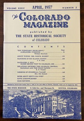 The Colorado Magazine Volume 34 April 1957 SoftCover State Historical ...