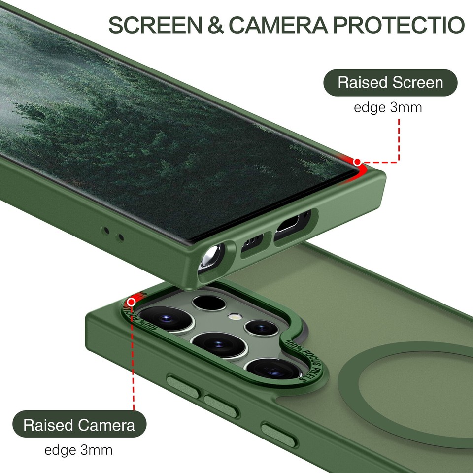 Magnetic Case For Samsung Galaxy S22/S23/S24/S25 Ultra/Plus A16/A15 ...