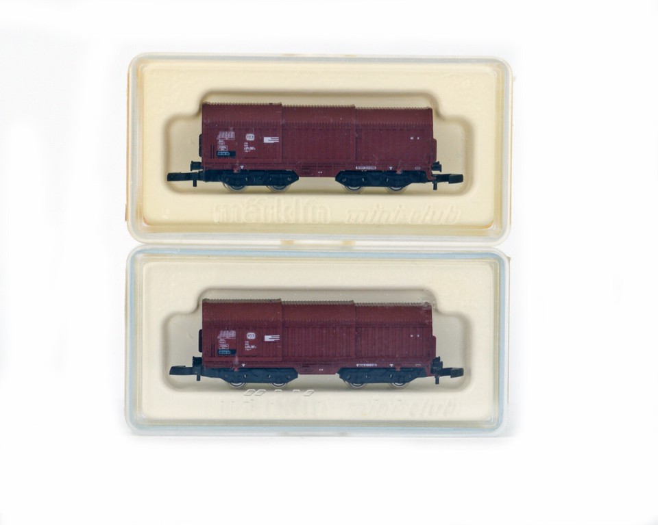 ONE MARKLIN Z Gauge MINI-CLUB 8635 DB Freight Cars Teleskop-Haubenwagen ...