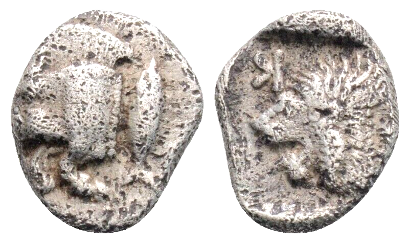 Mysia, Cyzicus. Civic issue. 475-450 BC. AR Obol. Ancient Greek AR Coin ...