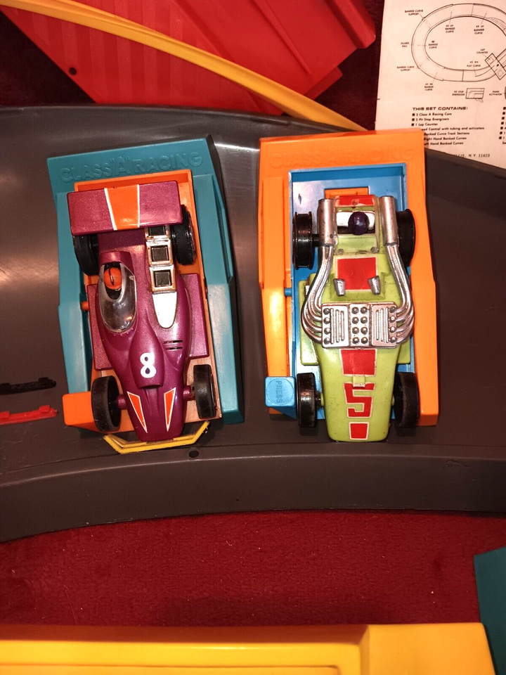 Vintage Ideal 1972 Class A Racing Figure 8 Crash Course w/Cars Not ...
