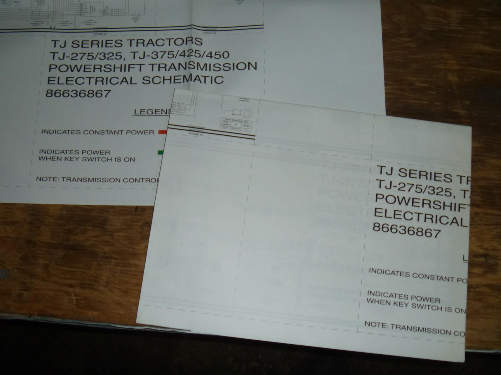 New Holland TJ375 TJ425 Tractor PST Electrical Wiring Diagram Schematic ...